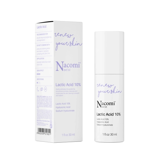 Nacomi Next level Kwas mlekowy 10% Serum do twarzy 30ml - sklep Minti Shop