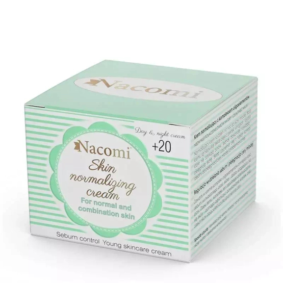 Nacomi Skin Normalizing Cream krem normalizujacy 20+ na dzień i na noc ...
