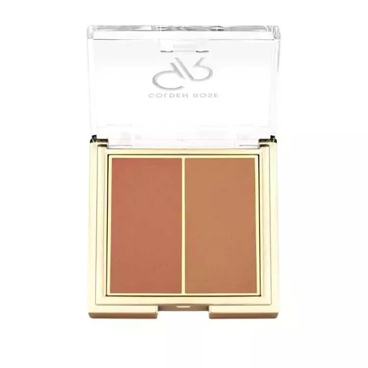 Golden Rose Iconic Blush Duo - Podwójny róż do twarzy 03 Rosy Bronze ...