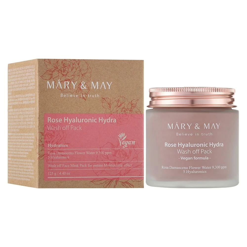 Mary&May Rose Hyaluronic Hydra Wash off Pack Kremowa maska do twarzy z ...