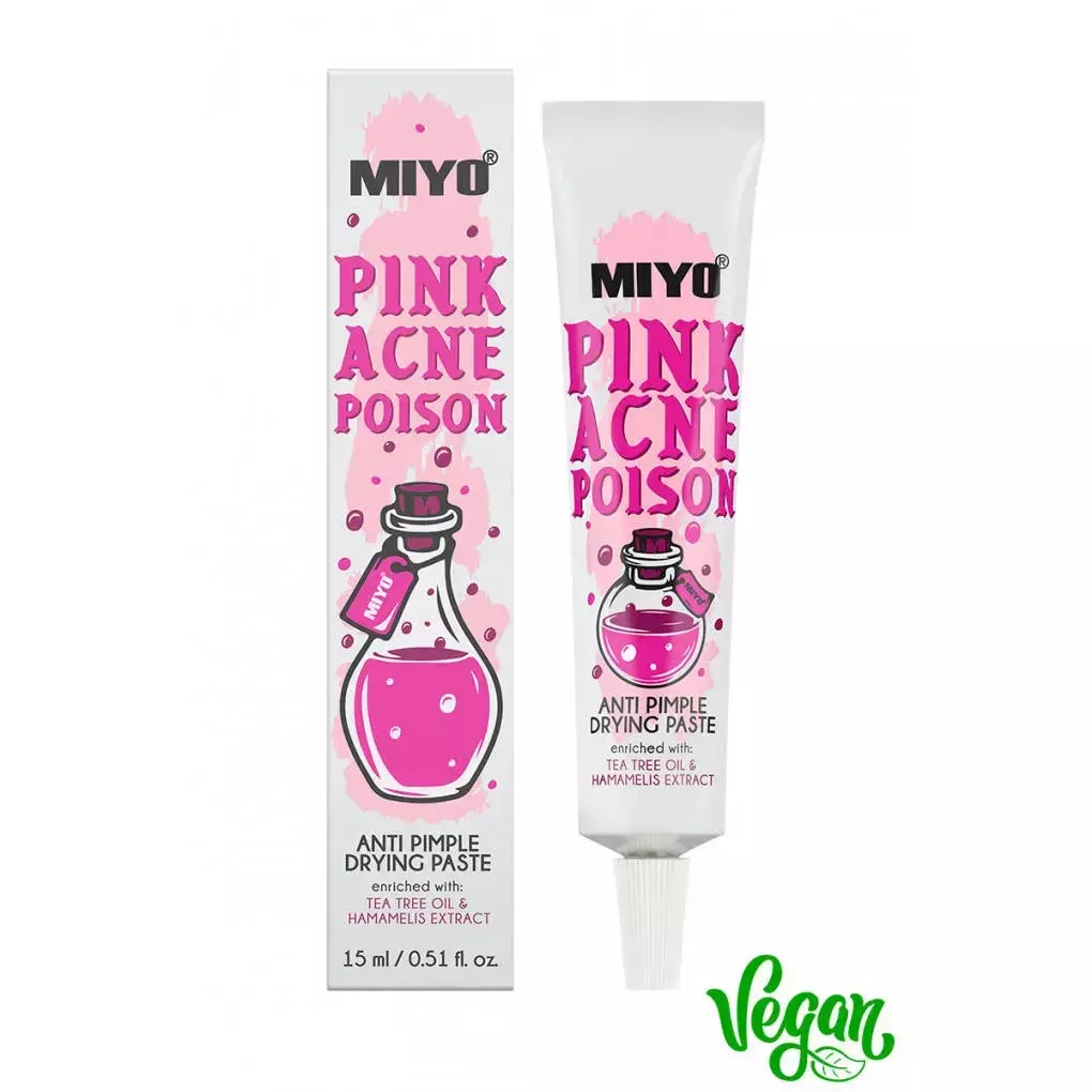 MIYO Pink Acne Poison Pasta wysuszająca niedoskonałości 15 ml - sklep ...