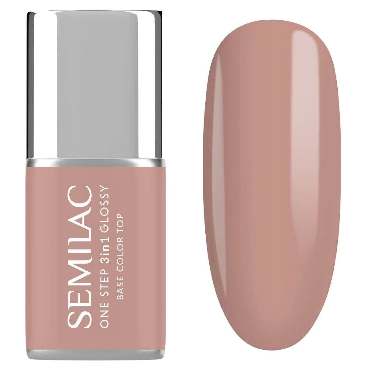 Semilac 3w1 One Step Lakier Hybrydowy Glossy French Beige 7 ml - sklep ...