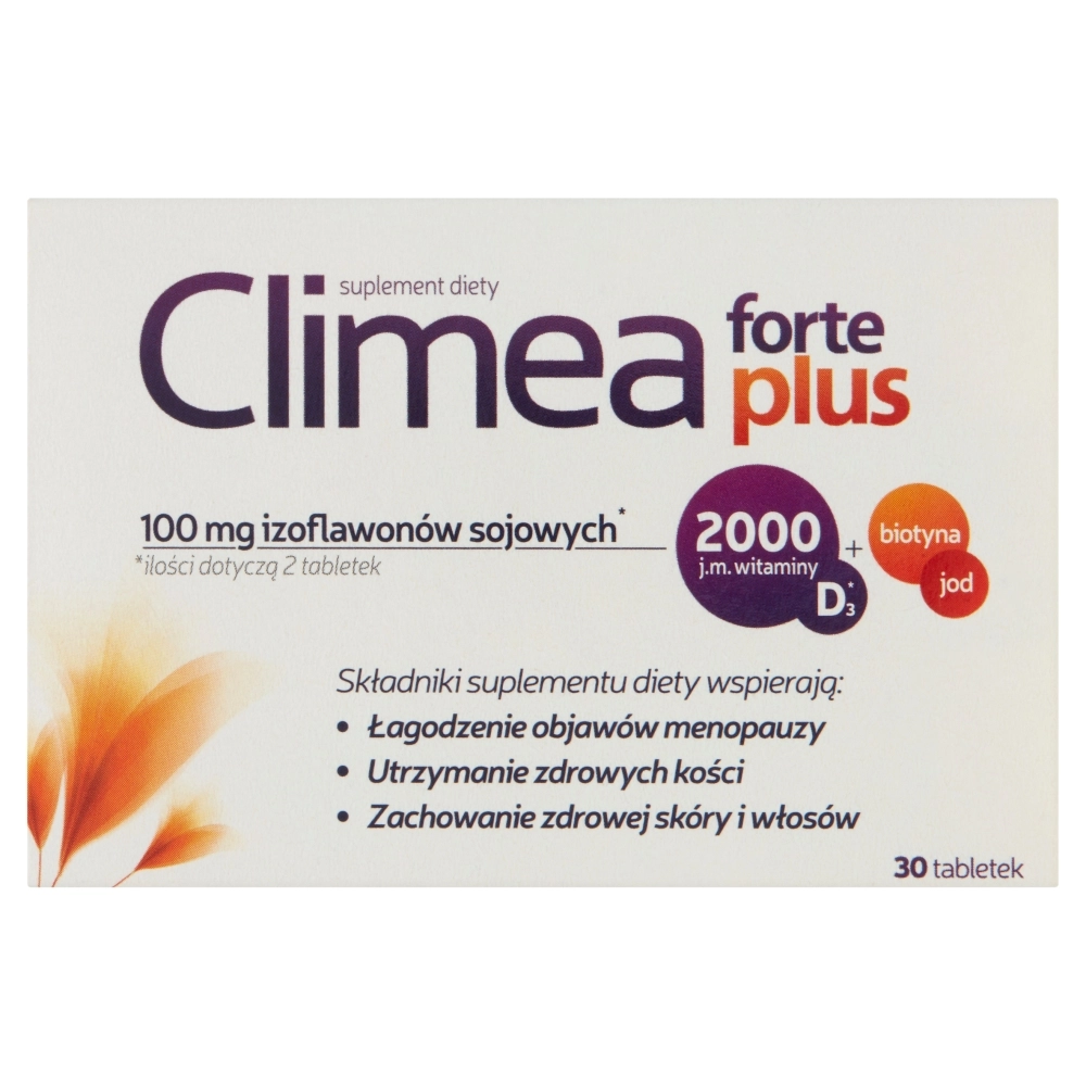 Climea Forte Plus suplement diety łagodzący objawy menopauzy 30 ...