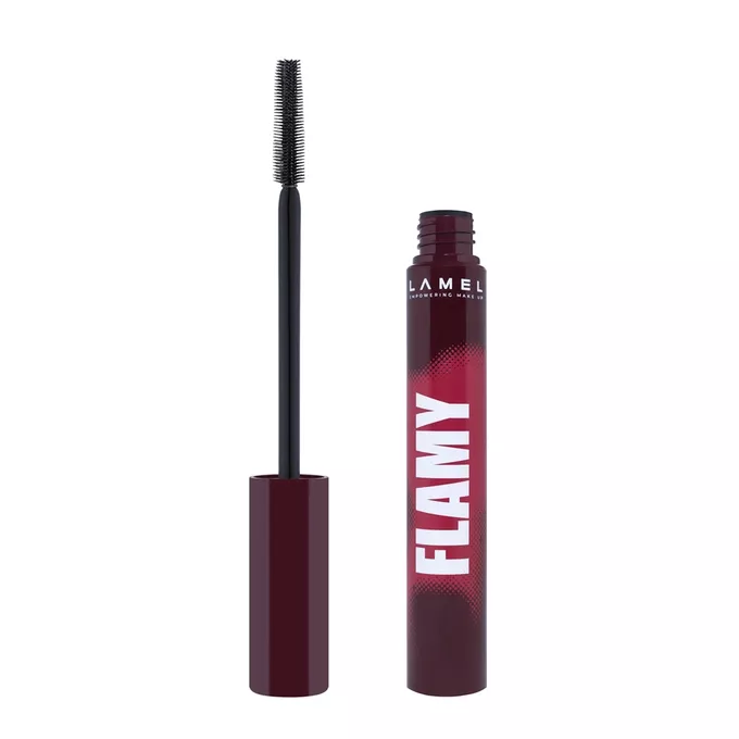 LAMEL FLAMY Maskara Burgundy Color 401 - sklep Minti Shop