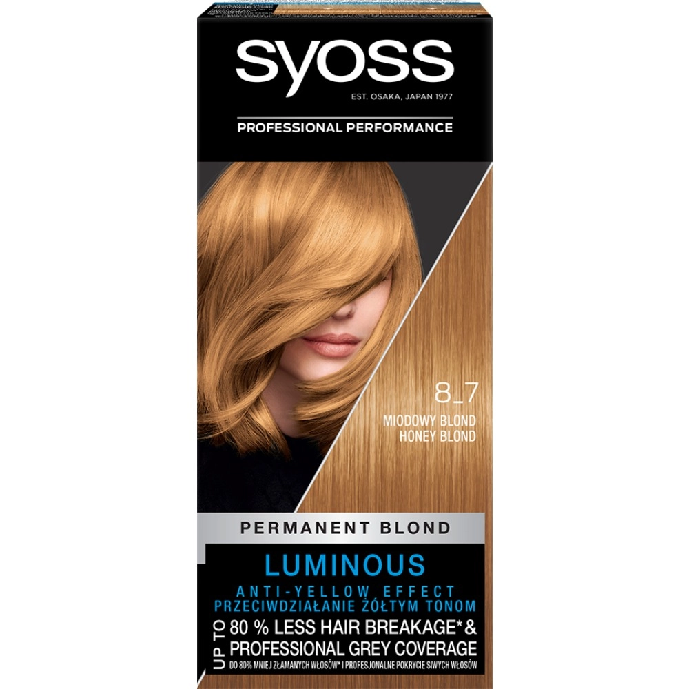 Syoss Permanent Coloration farba do włosów trwale koloryzująca 8_7 Miodowy Blond - sklep Minti Shop